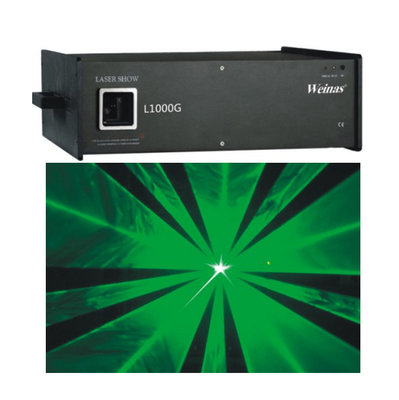 China High Powerful 1W 532nm Green Laser Light Fit Laser Advertisement And Projection supplier
