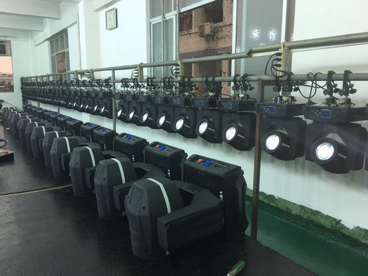 China Frost Lens Colorful Moving Head Stage Lights / LED Beam Moving Head Light supplier