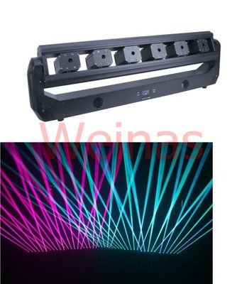 China RGB 3in1 500MW×6PCS 3W Laser Stage Moving Head Laser Effect Light Laser Club Light supplier