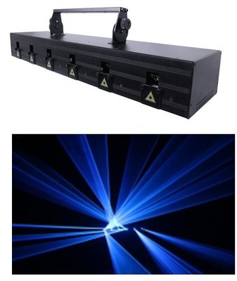 China DJ Disco Stage Moving Head 6 Eyes Laser Light Bar  2W*6PCS 12W  RGB Laser Stage Light supplier